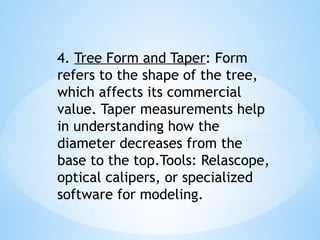 measurement of forest tree crop presentation ppt.pptx