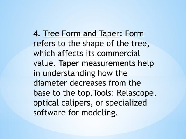 measurement of forest tree crop presentation ppt.pptx