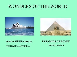 Wonders of the World | PPT