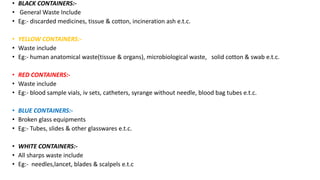 BIO MEDICAL WASTE MANAGEMENT | PPT
