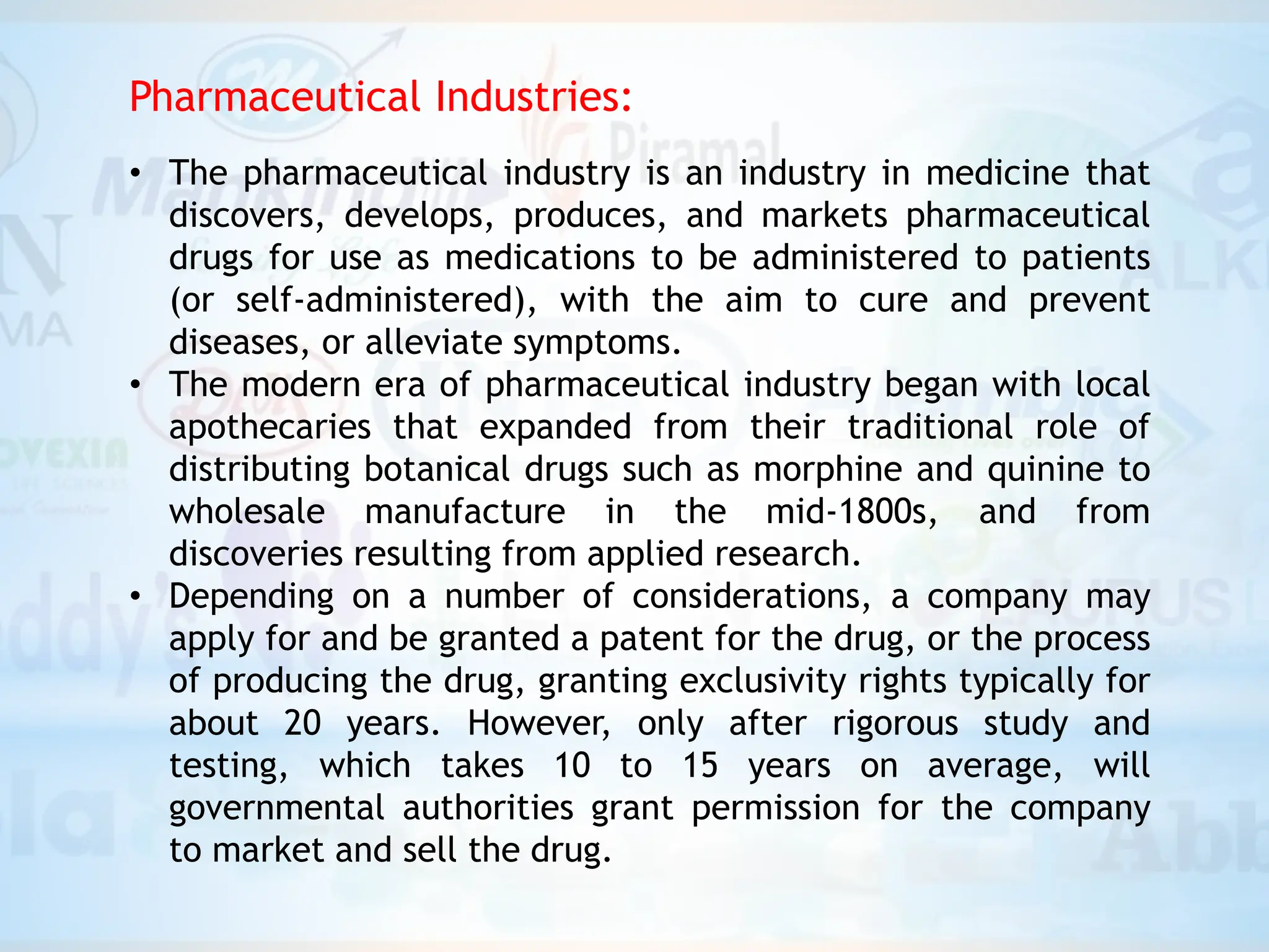 Introduction of Pharmaceutical Chemistry | PPTX