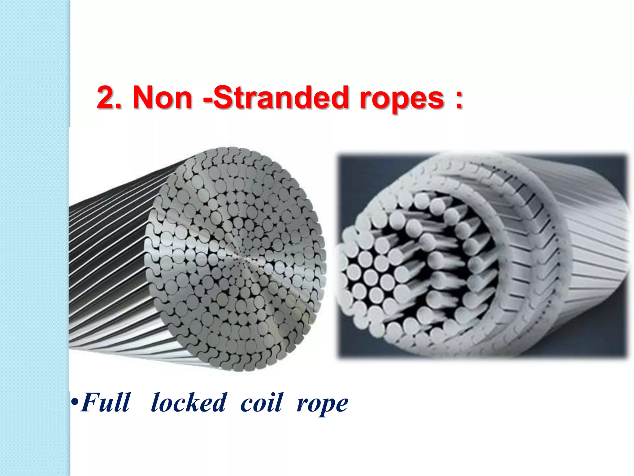 Wire ropes used in mining | PPTX