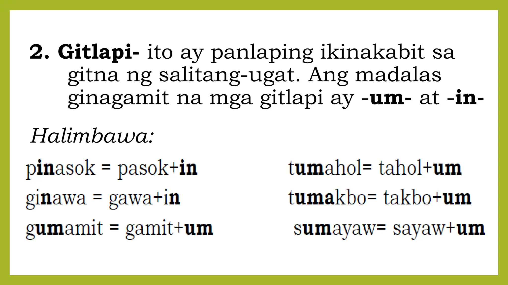 Ito ay tumatalakay sa kahulugan ng salitang-ugat at ng panlapi. | PPTX