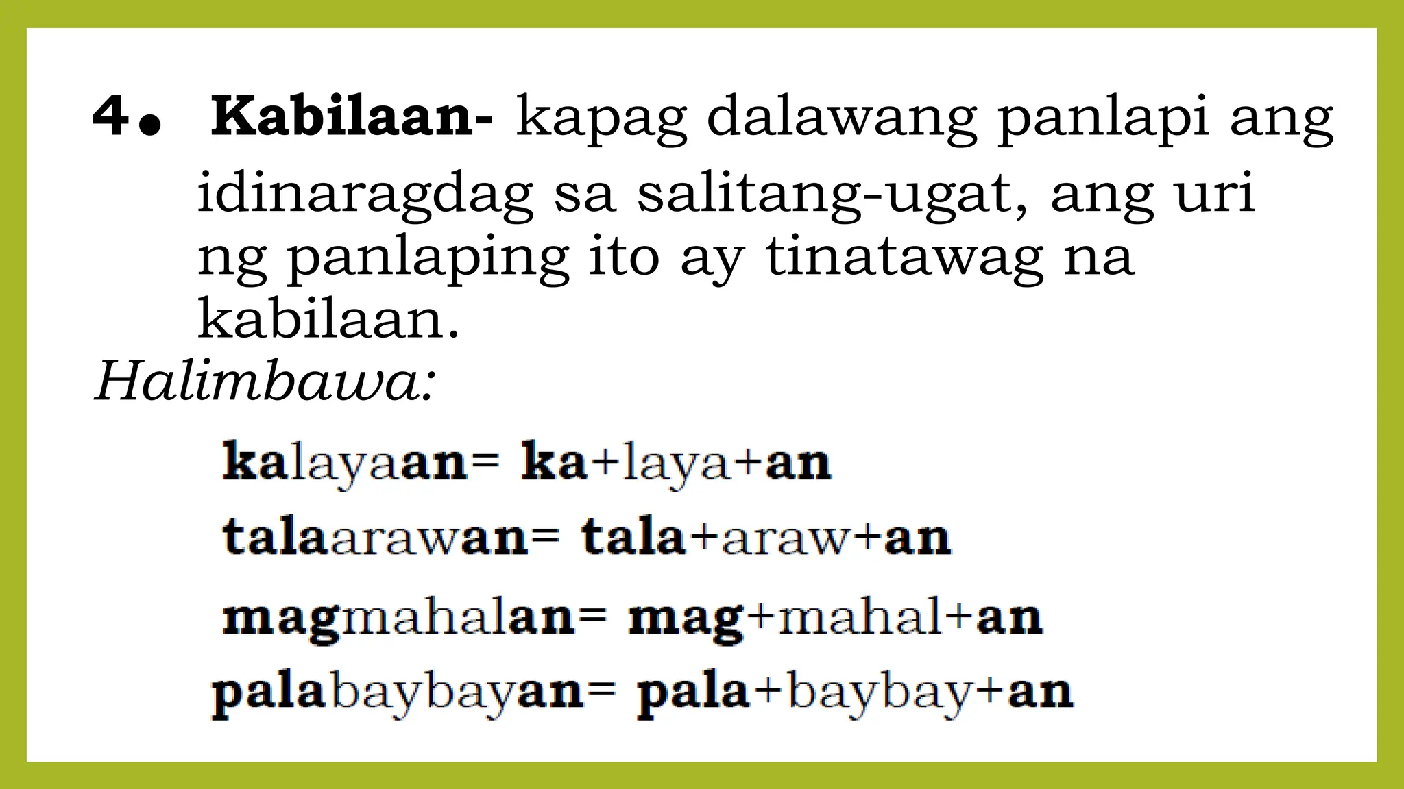 Ito ay tumatalakay sa kahulugan ng salitang-ugat at ng panlapi. | PPTX