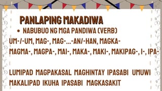 Panlapi- Ano ang panlapi at ano ang iba't ibang uri Ng panlapi ...