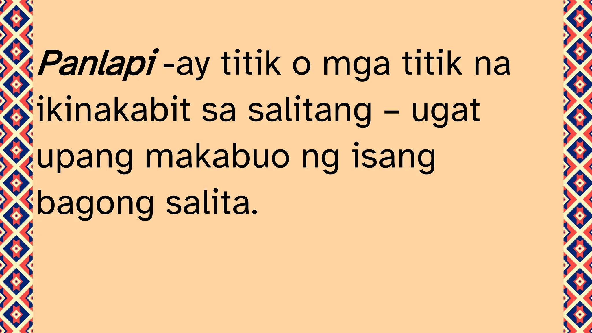 Panlapi at salitang ugat Pptx_1.pptxxxxx | PPTX