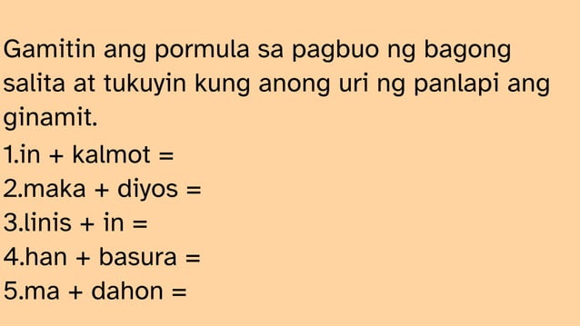 Panlapi at salitang ugat Pptx_1.pptxxxxx | PPTX