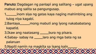 Panlapi at salitang ugat Pptx_1.pptxxxxx | PPTX