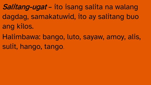 Panlapi at salitang ugat Pptx_1.pptxxxxx | PPTX