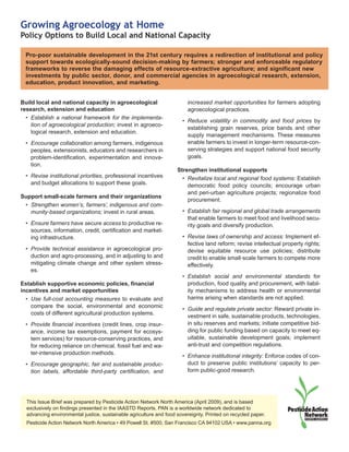 Agroecology and Sustainable Development | PDF