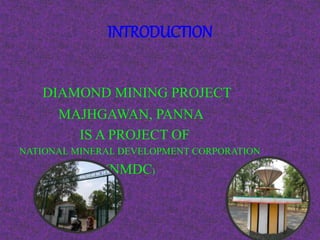 DIAMOND MINING PROJECT, PANNA(M.P.) | PPTX