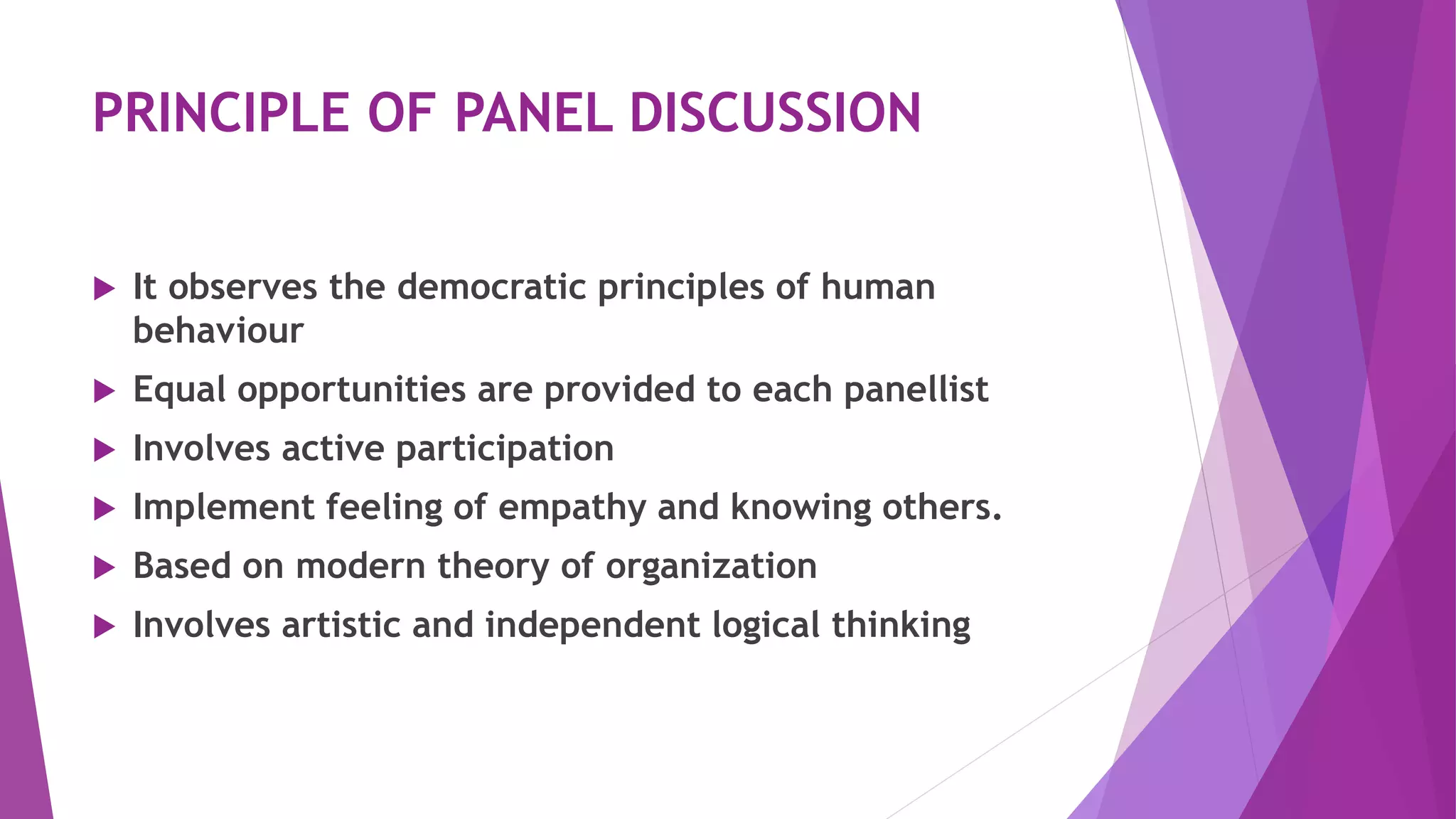 what is Panel discussion | PPTX