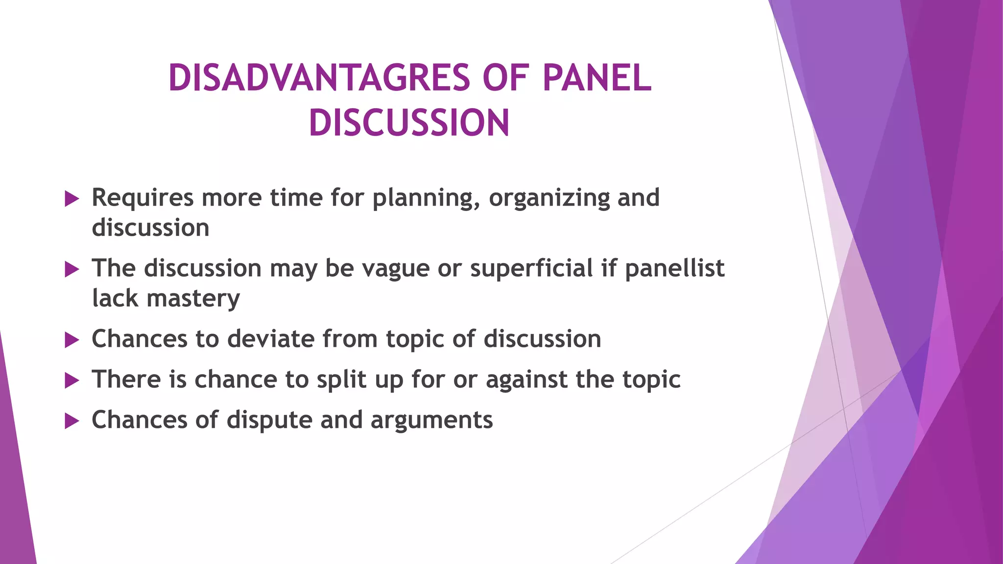 what is Panel discussion | PPTX
