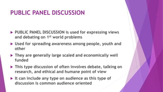 what is Panel discussion | PPTX | Education