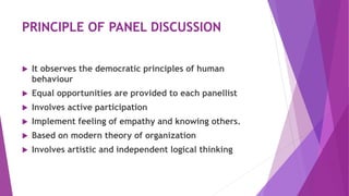 what is Panel discussion | PPTX | Education