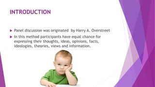 what is Panel discussion | PPTX | Education