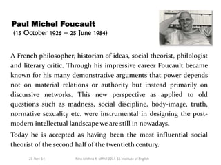 Michel Foucault Panopticon | PPTX