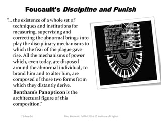Michel Foucault Panopticon | PPTX