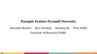 Panoptic Segmentation @CVPR2019 | PDF