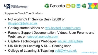 Panopto Basics: Getting Started with Personal Capture | PPTX