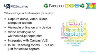 Panopto Basics: Getting Started with Personal Capture | PPTX