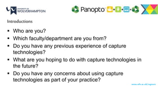 Panopto Basics: Getting Started with Personal Capture | PPTX