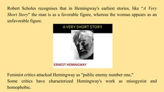 Ernest Hemingway | PPTX