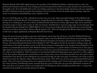 Benjamin Russell: New Bedford's Definitive Whaleman Artist | PPT