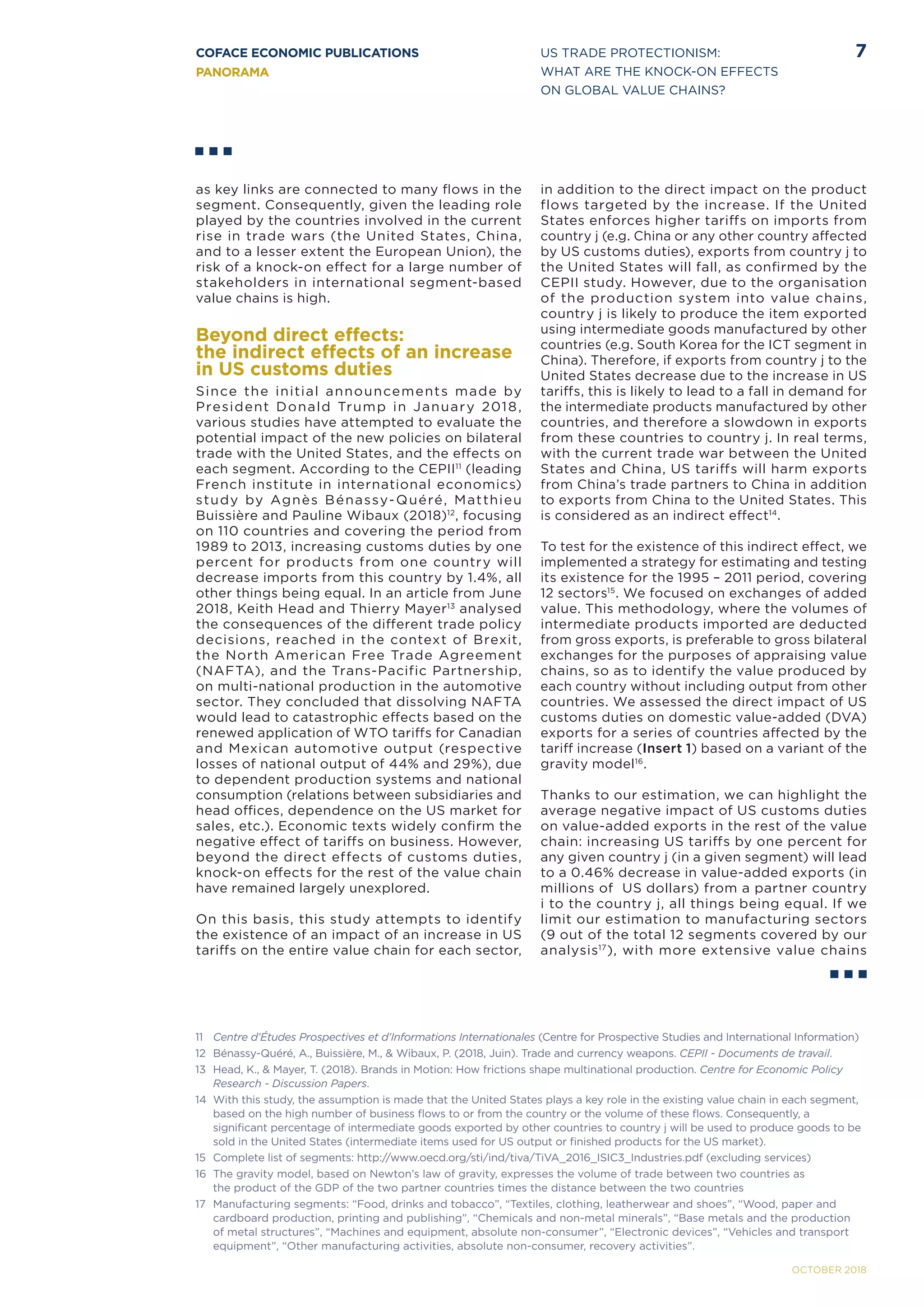 US Trade Protectionism: What are the knock-on effects of global value ...