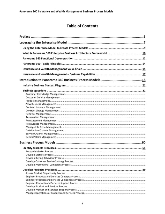 Panorama 360 Business Process Models Sample | PDF