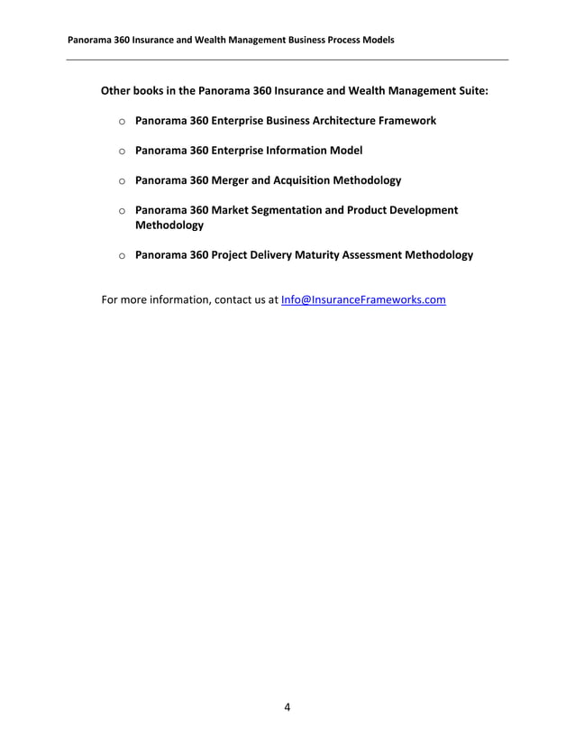 Panorama 360 Business Process Models Sample | PDF