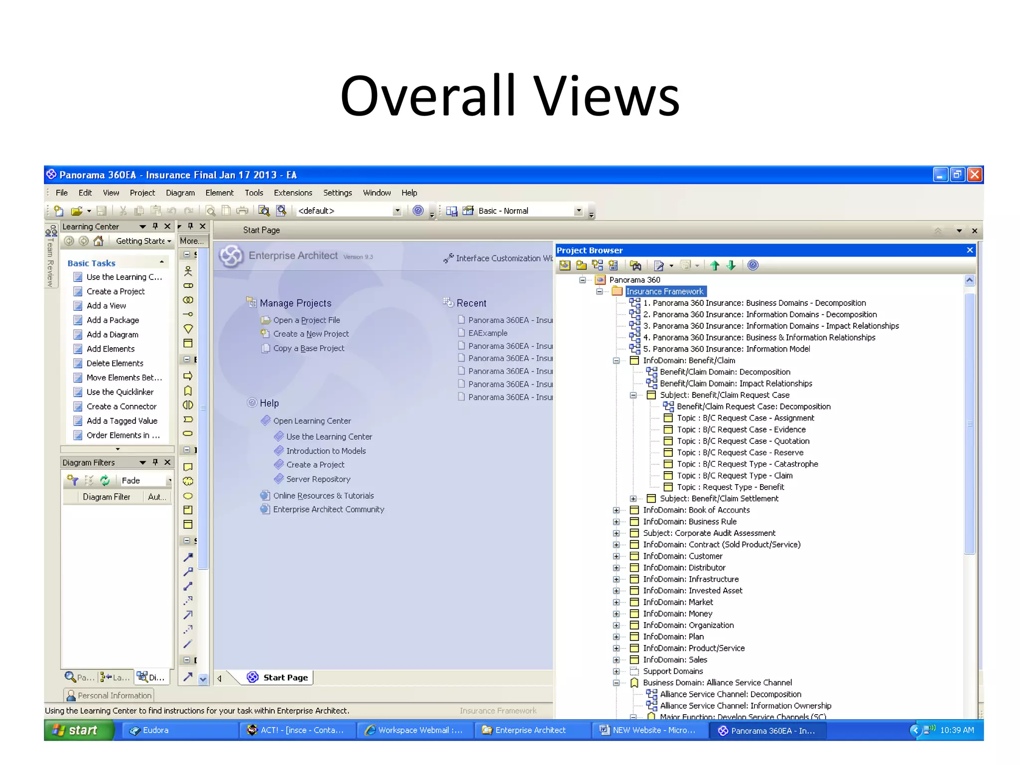 Panorama 360 Enterprise Business Framework and Process Models Imported ...