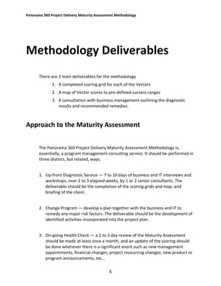 Panorama 360 Project Delivery Maturity Assessment Methodology | PDF