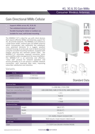 Panorama Antennas Cellular & WiFi Catalogue 2017 | PDF