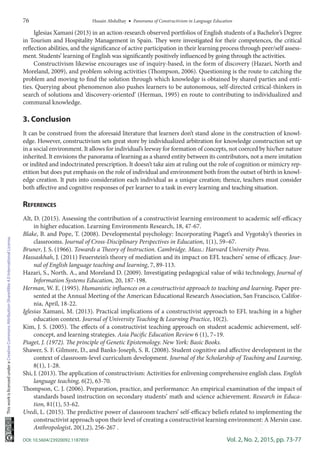 constructivism in language education | PDF