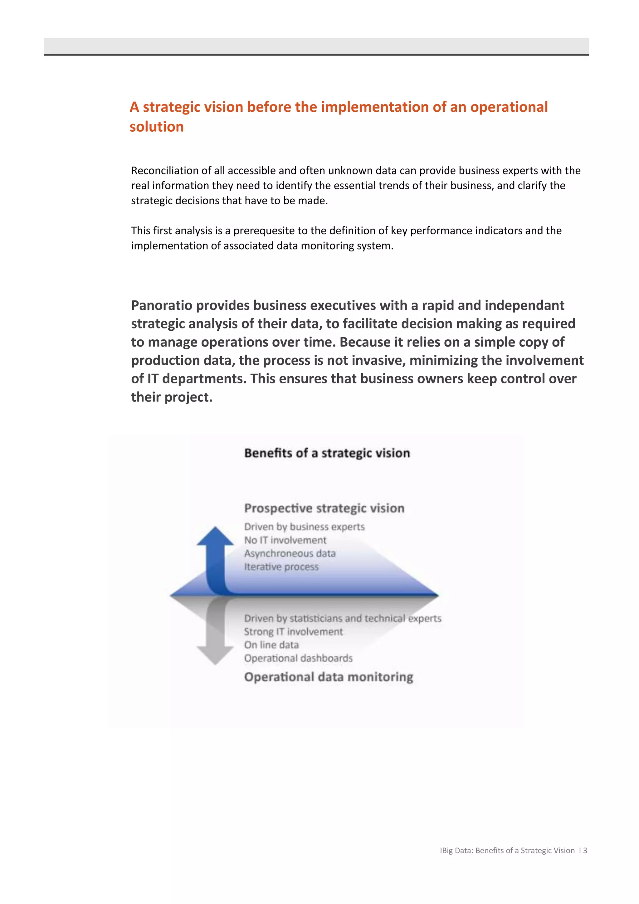 Big Data white paper - Benefits of a Strategic Vision | PDF