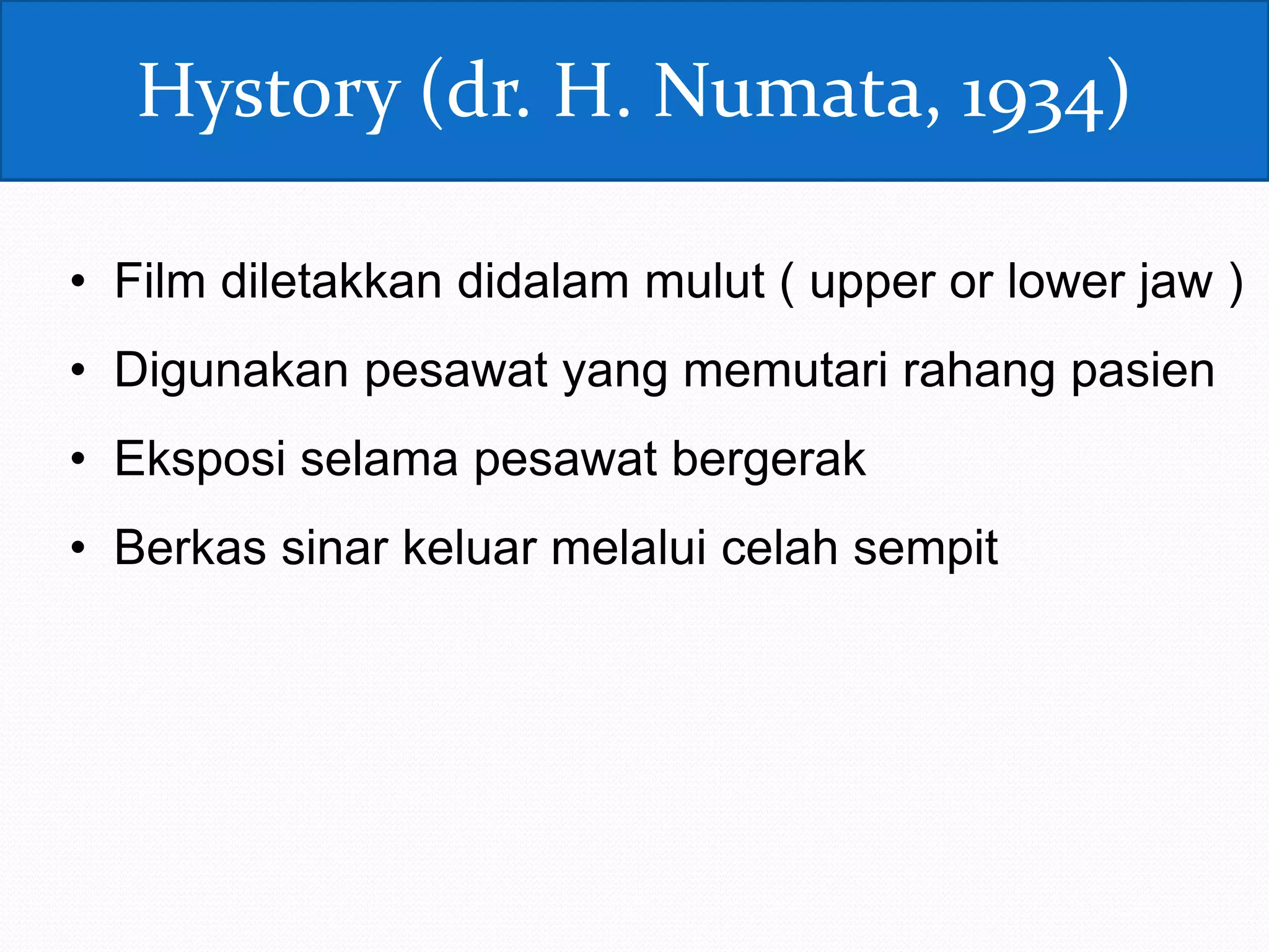 Teknik Radiografi 2 Panoramic | PPTX