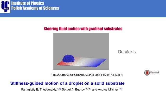 Steering fluid motion with gradient substrates | PPT