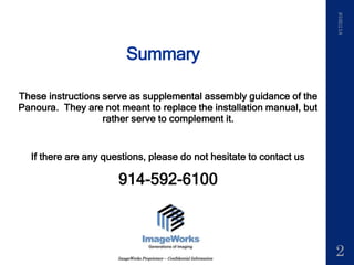 Panoura 18S Pan-Only Calibration and Alignment Quick Guide | PPT