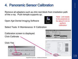 Panoura 18S with Ceph Calibration and Alignment Quick Guide | PPT