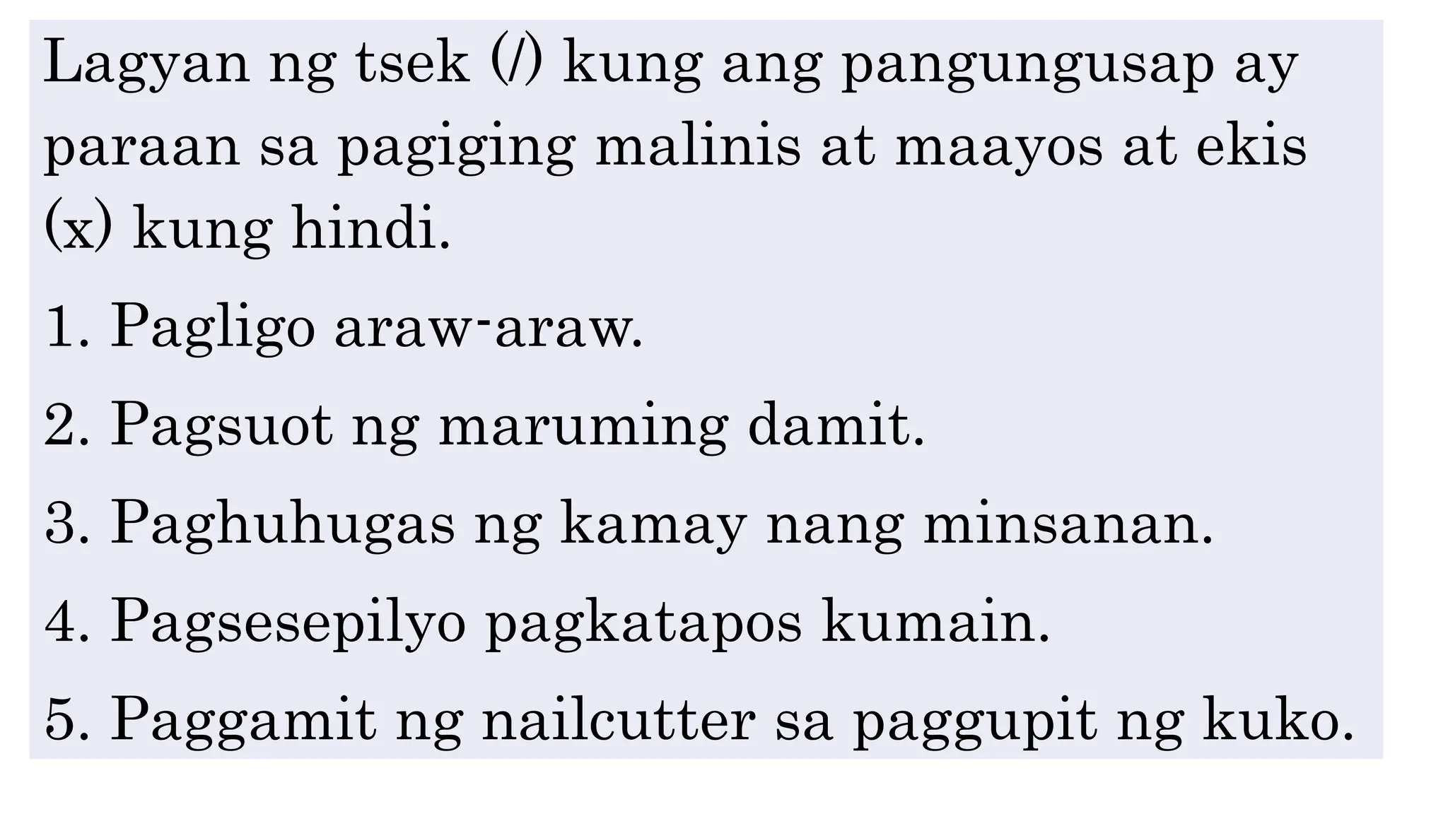 PANSARILING KALINISAN NG MGA KABATAAN.pptx