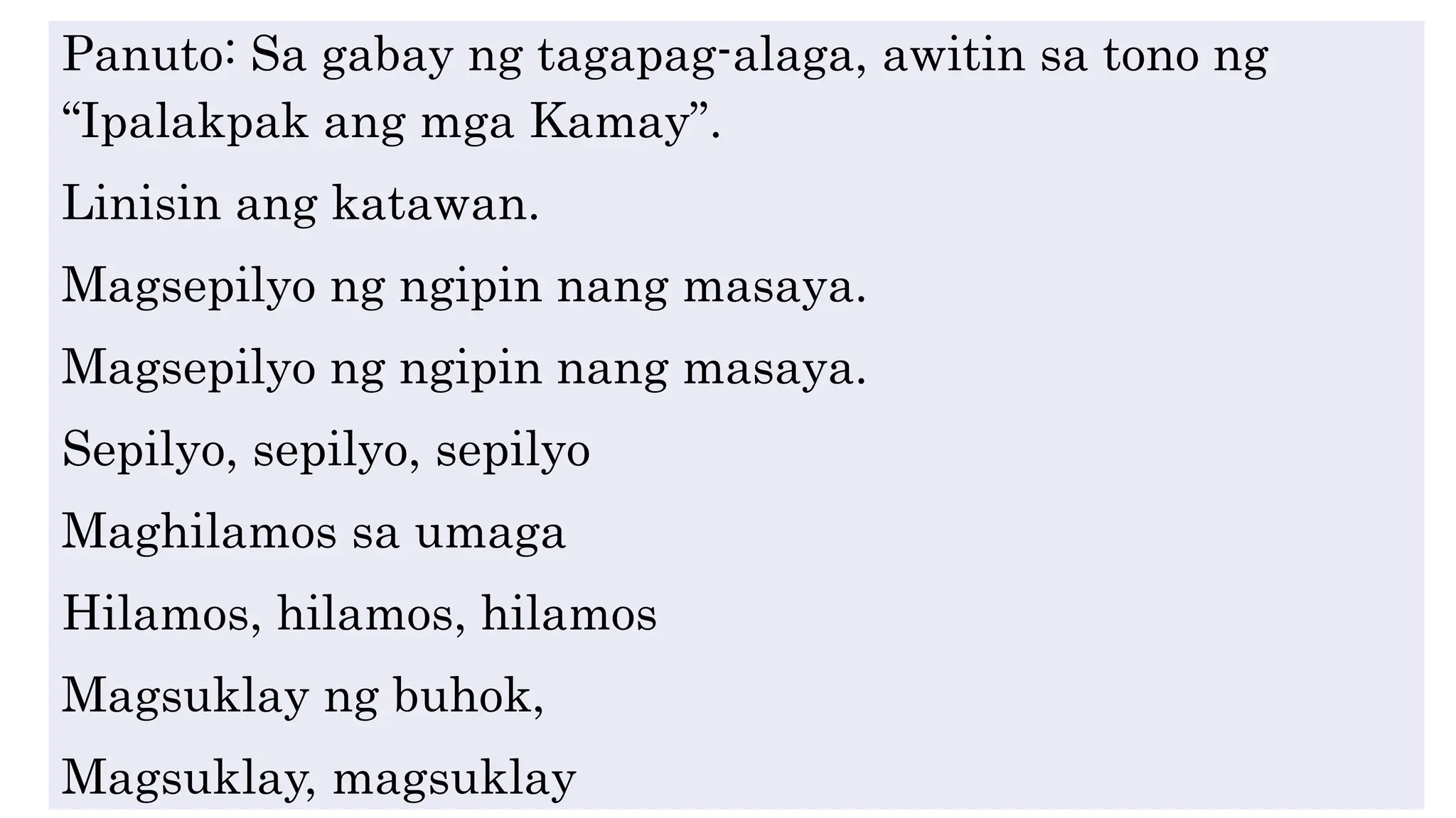 PANSARILING KALINISAN NG MGA KABATAAN.pptx