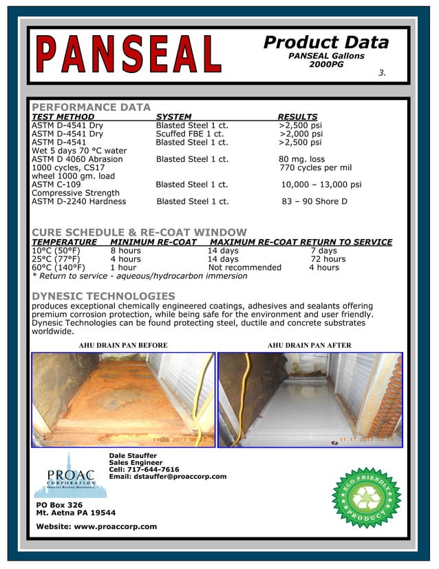 Panseal gallon data sheet | PDF | Home Appliances | Home & Garden
