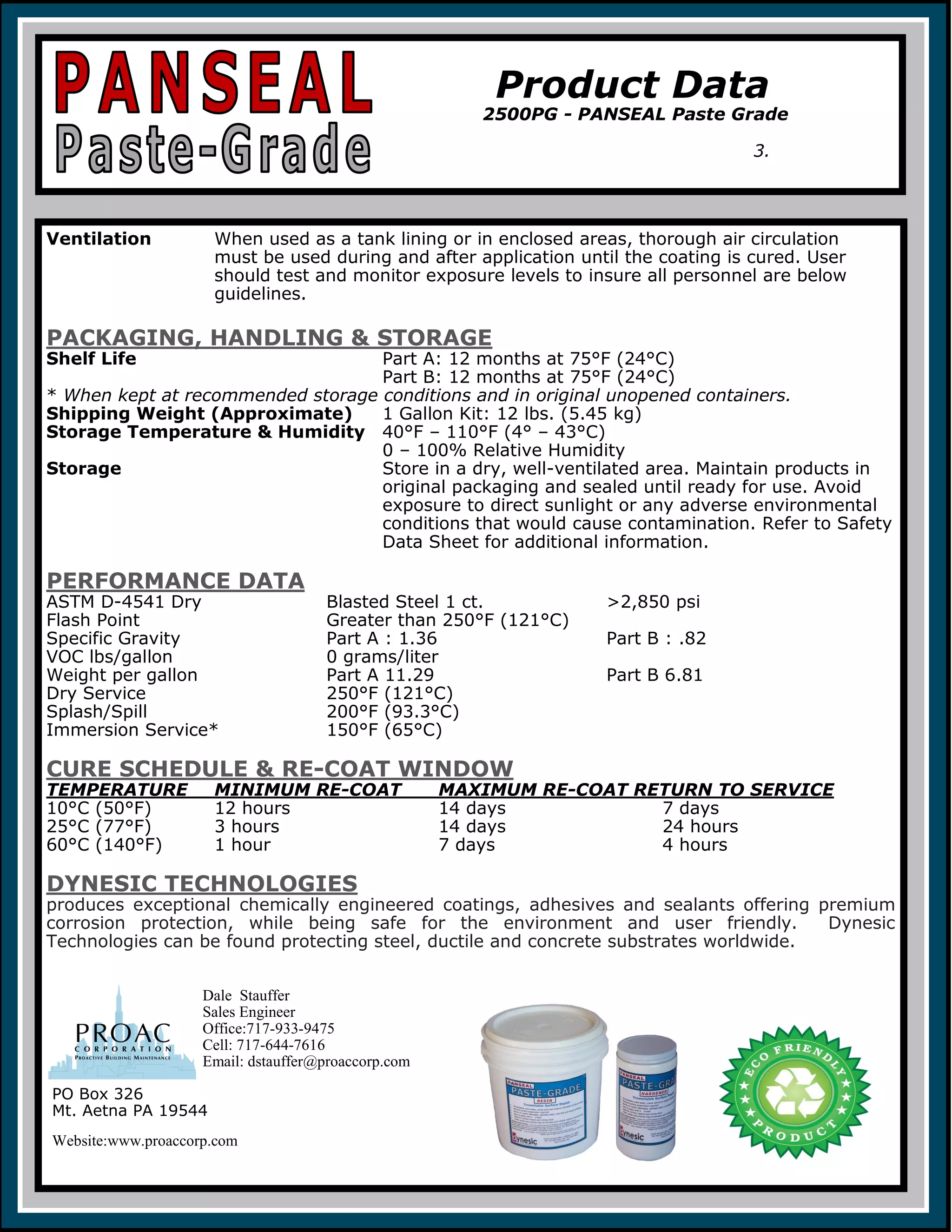 Panseal paste grade data sheet | PDF