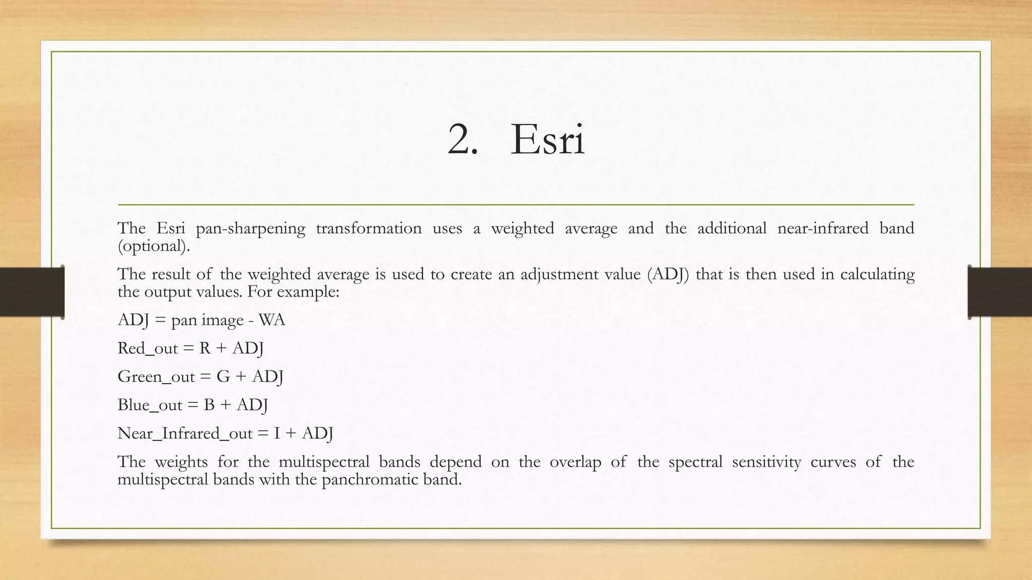 Pan sharpening | PPT