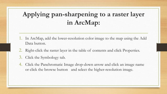 Pan sharpening | PPT