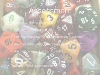 Kotoba Rollers: Board game based language learning (PANSIG 2016) | PPT