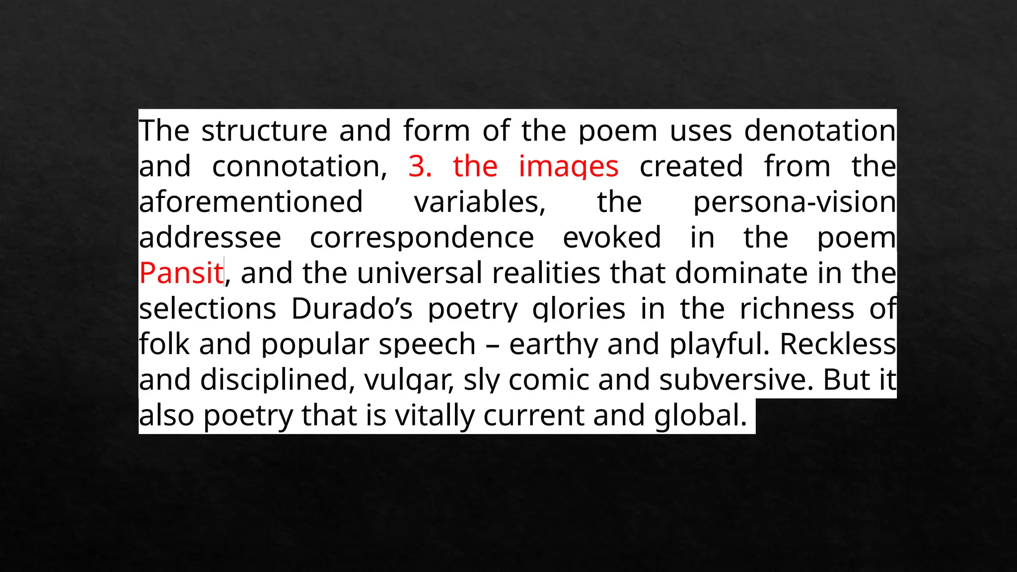 Teaching poetry_PANSIT. powerpoint presentation pptx | PPTX