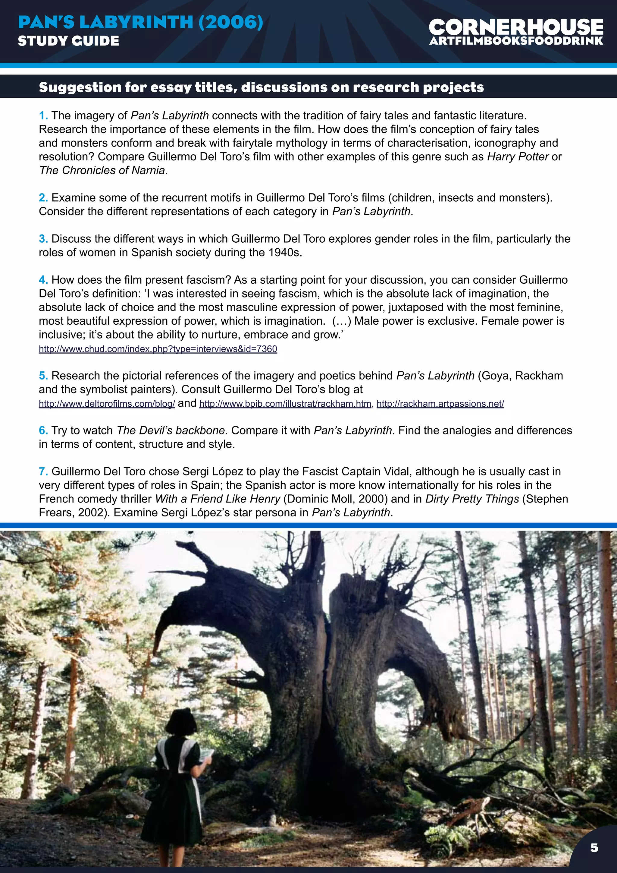 Pan's Labyrinth - El laberinto del fauno -English study guide | PDF