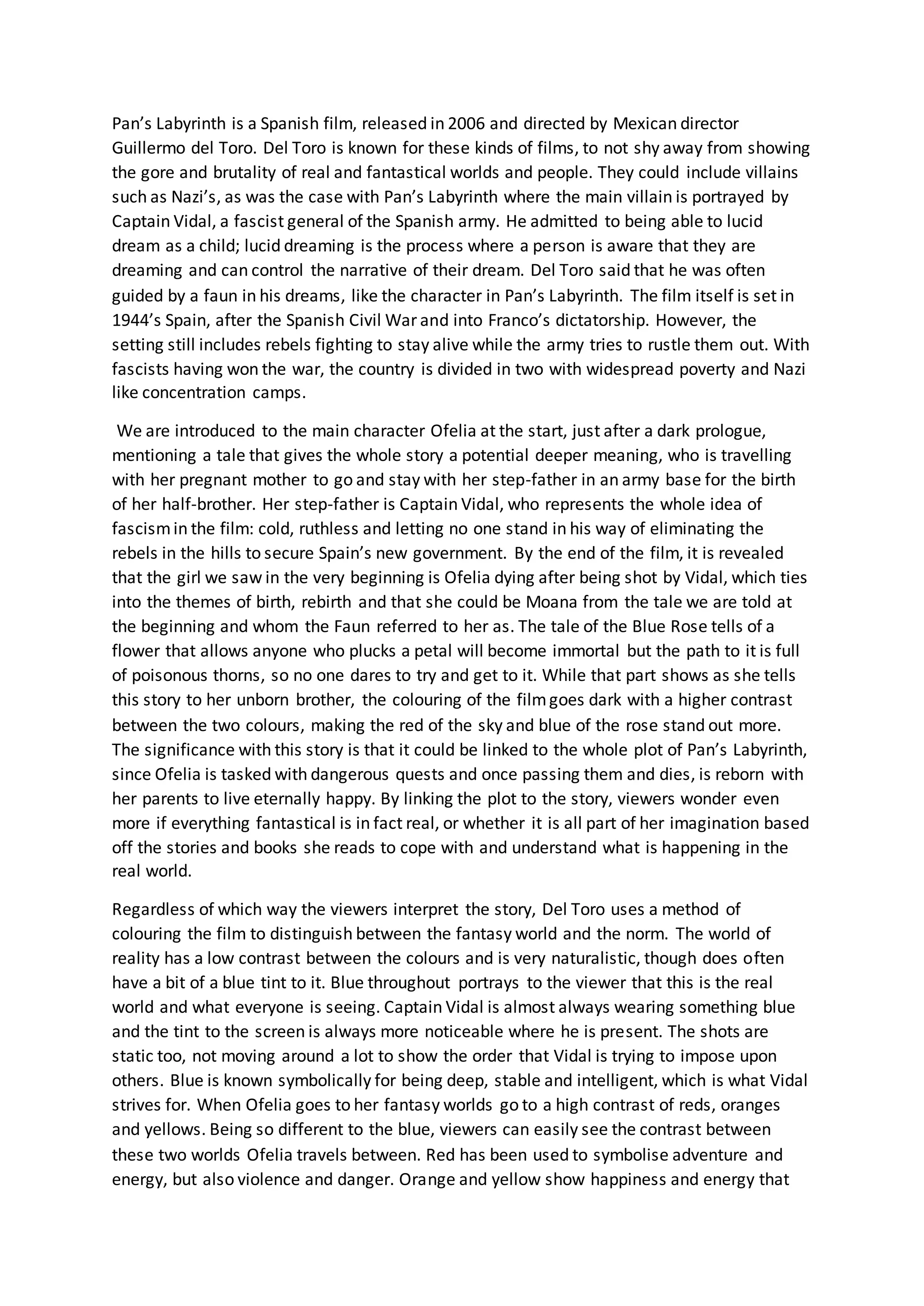Pan's labyrinth | DOCX